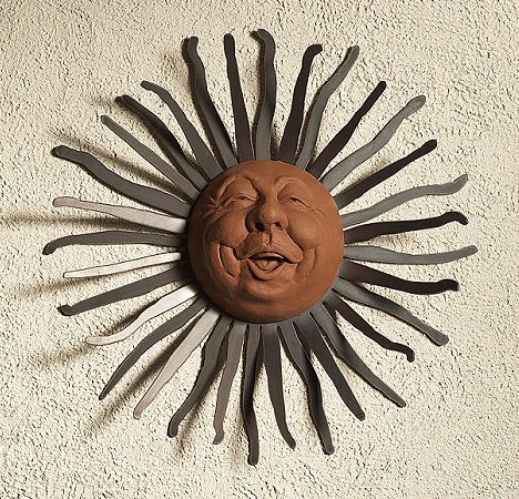 Happy - Sun, Wall Hanging Art by Elizabeth Keith Designs – GardenArt.com
